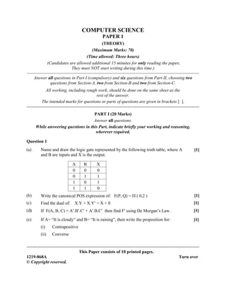 Computer Science Paper 1 (Theory) - 2019 (1).pdf