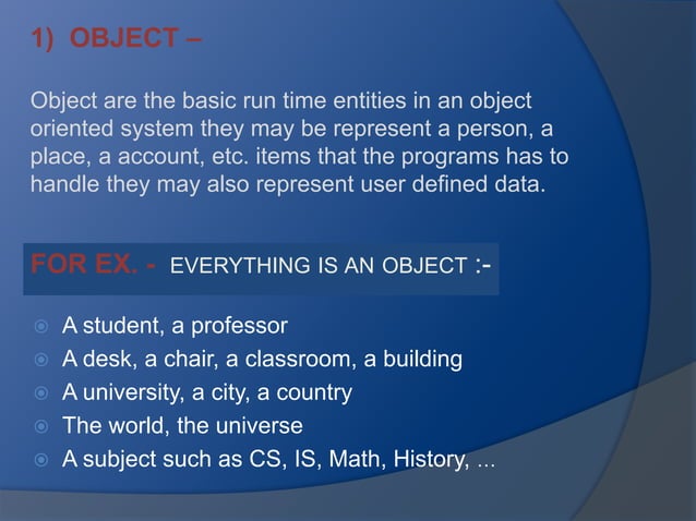 Object Oriented Programming | PPT