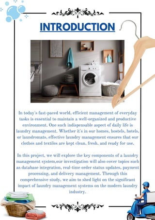 Computer Science Project- Laundry Management System | PDF