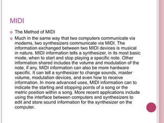 JPEG AND MIDI FILE FORMATS | PPTX