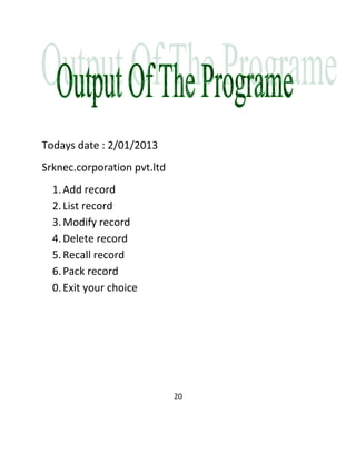 Computer science project work | PDF