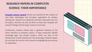 Computer Science Research Papers in Oxford.pptx | Desktop Publishing ...