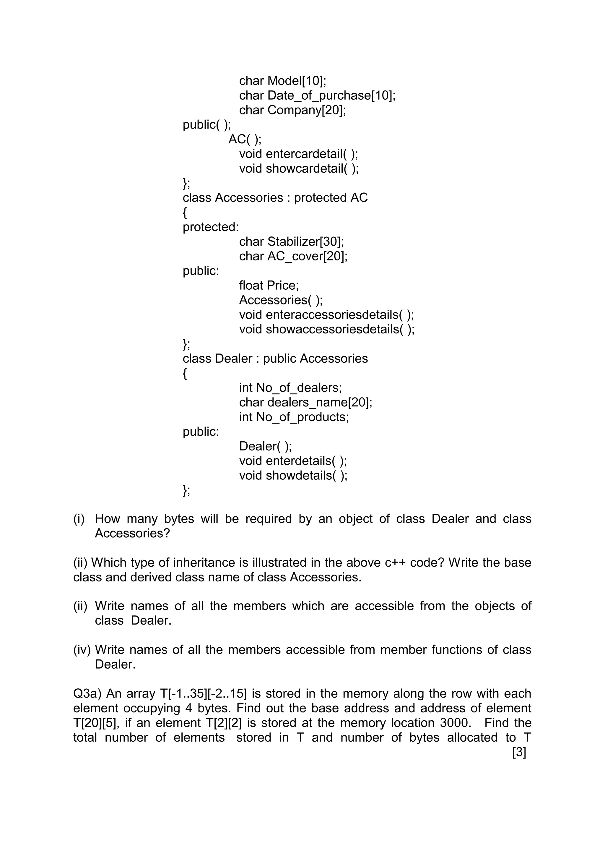 Computer Science Sample Paper 2015 | PDF | Programming Languages | Computing