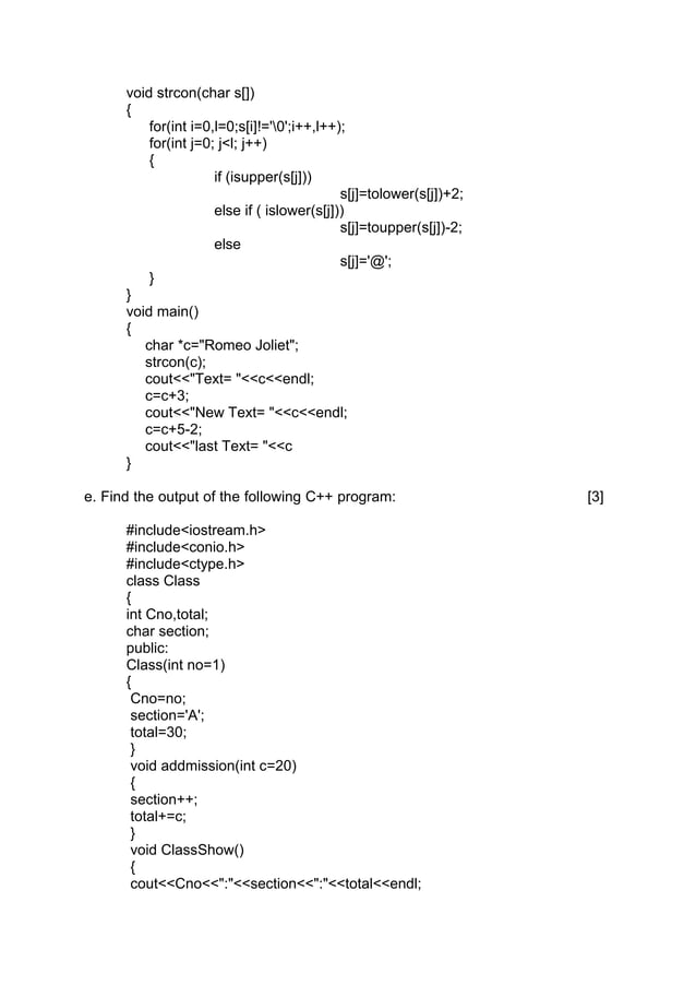 Computer Science Sample Paper 2015 | PDF | Programming Languages ...