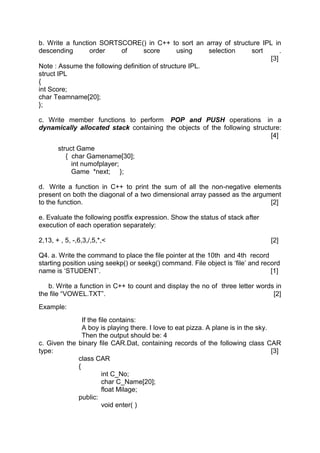 Computer Science Sample Paper 2015 | PDF | Programming Languages ...