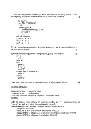 Computer Science Sample Paper 2015 | PDF | Programming Languages ...