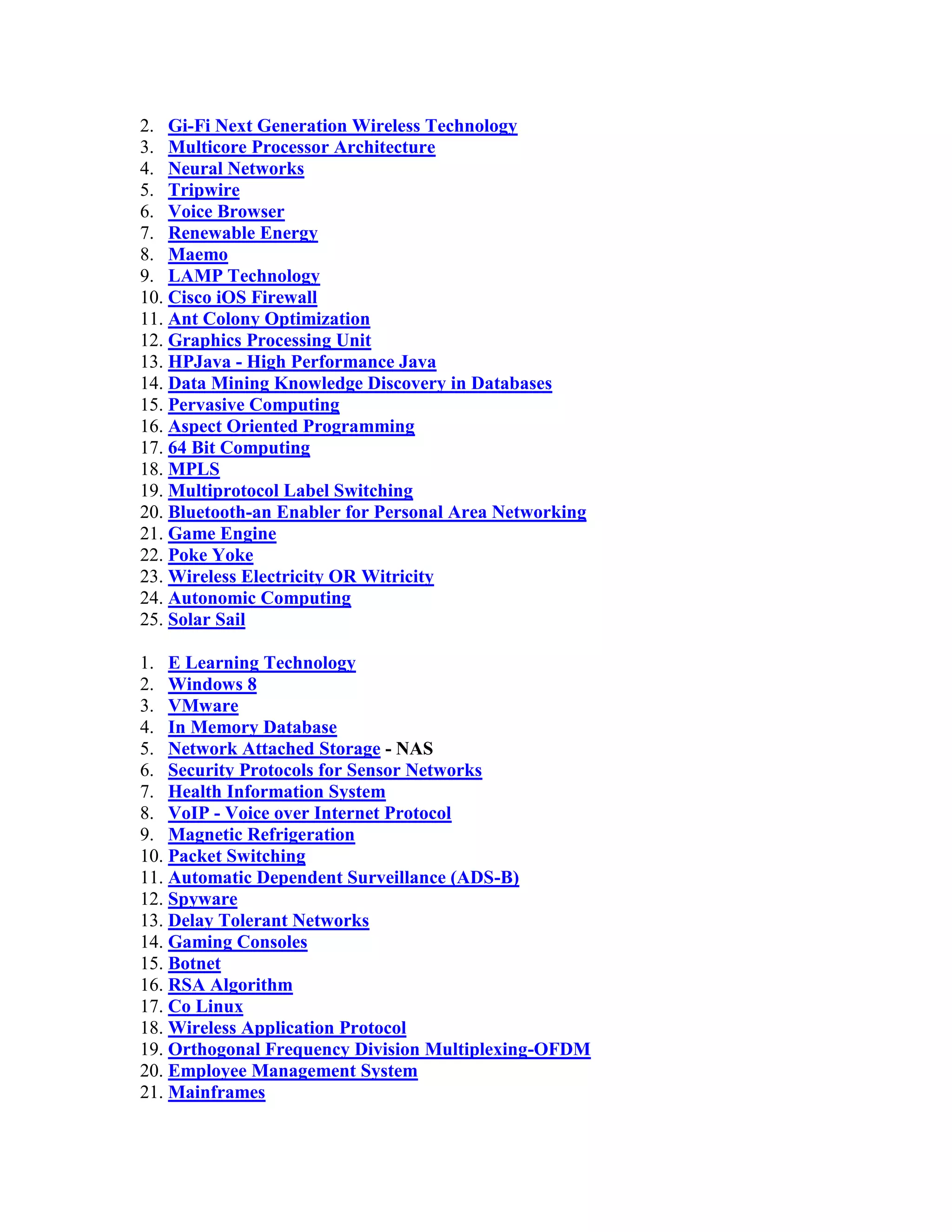 Computer science seminar topics | DOCX