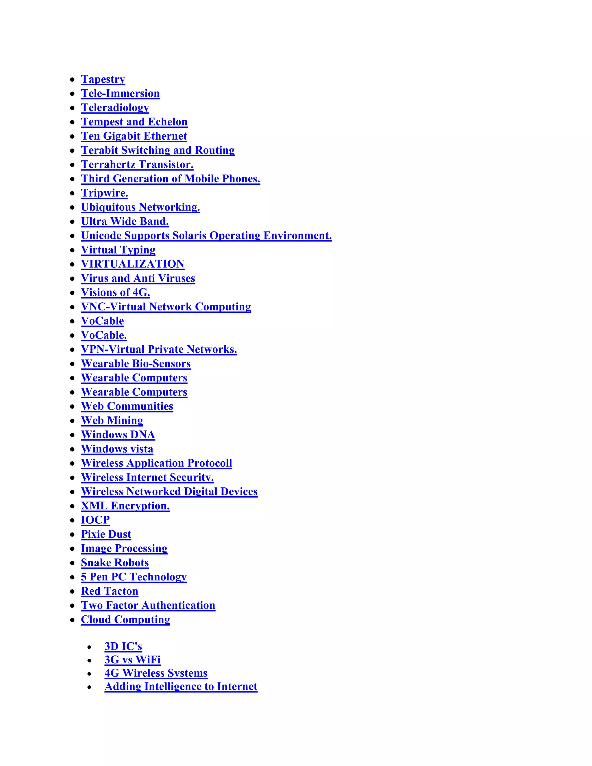 Computer science seminar topics | DOCX