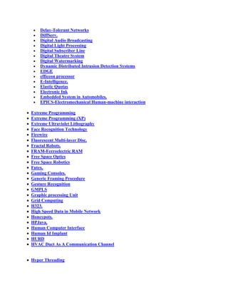 Computer science seminar topics | DOCX