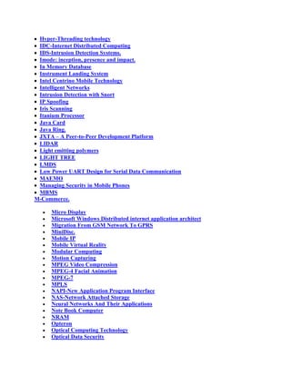 Computer science seminar topics | DOCX