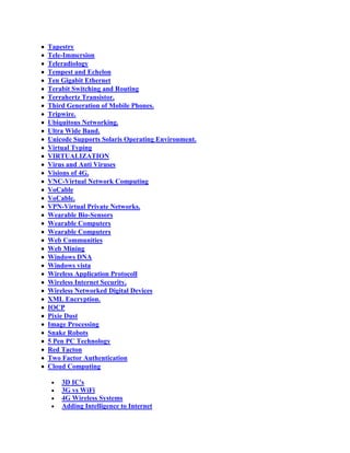Computer science seminar topics | DOCX