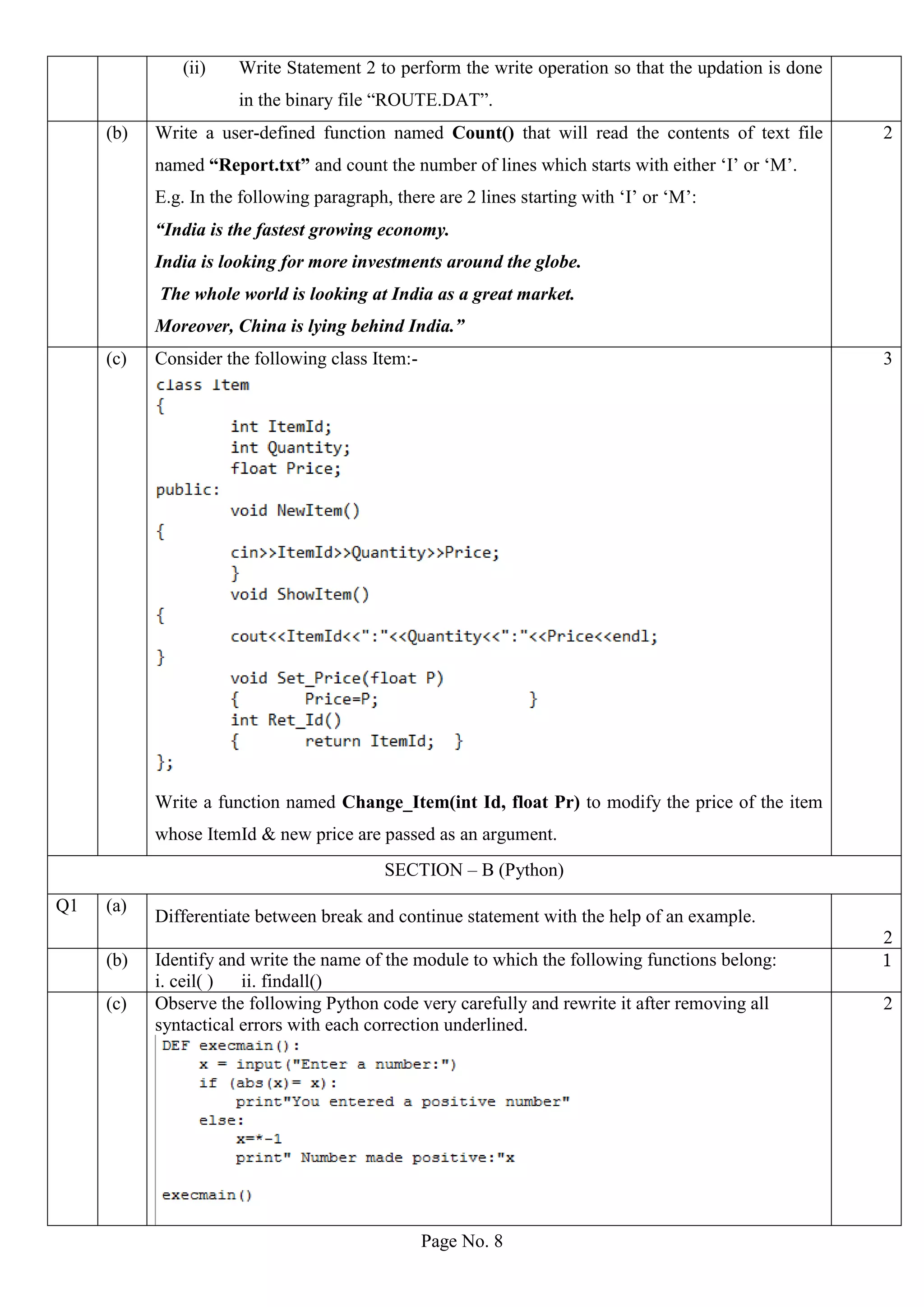 Computer science sqp | PDF