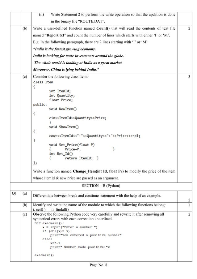 Computer science sqp | PDF