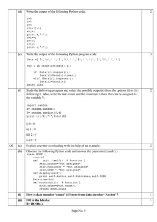 Computer science sqp | PDF