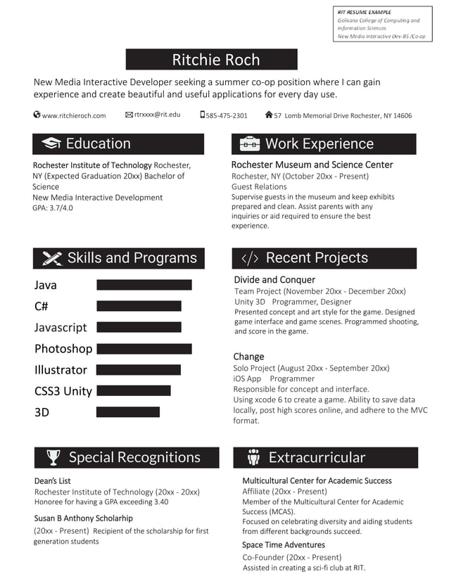 Computer Science Student Resume for .pdf