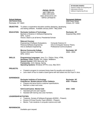 Computer Science Student Resume for .pdf