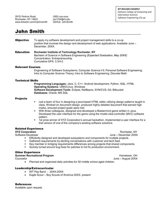 Computer Science Student Resume for .pdf