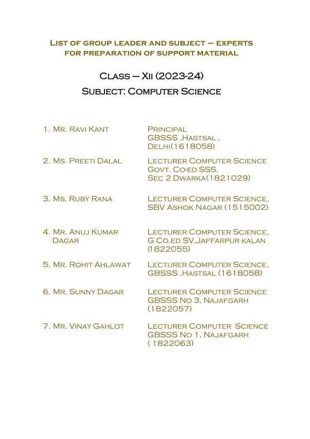 COMPUTER SCIENCE SUPPORT MATERIAL CLASS 12.pdf | Programming Languages | Computing