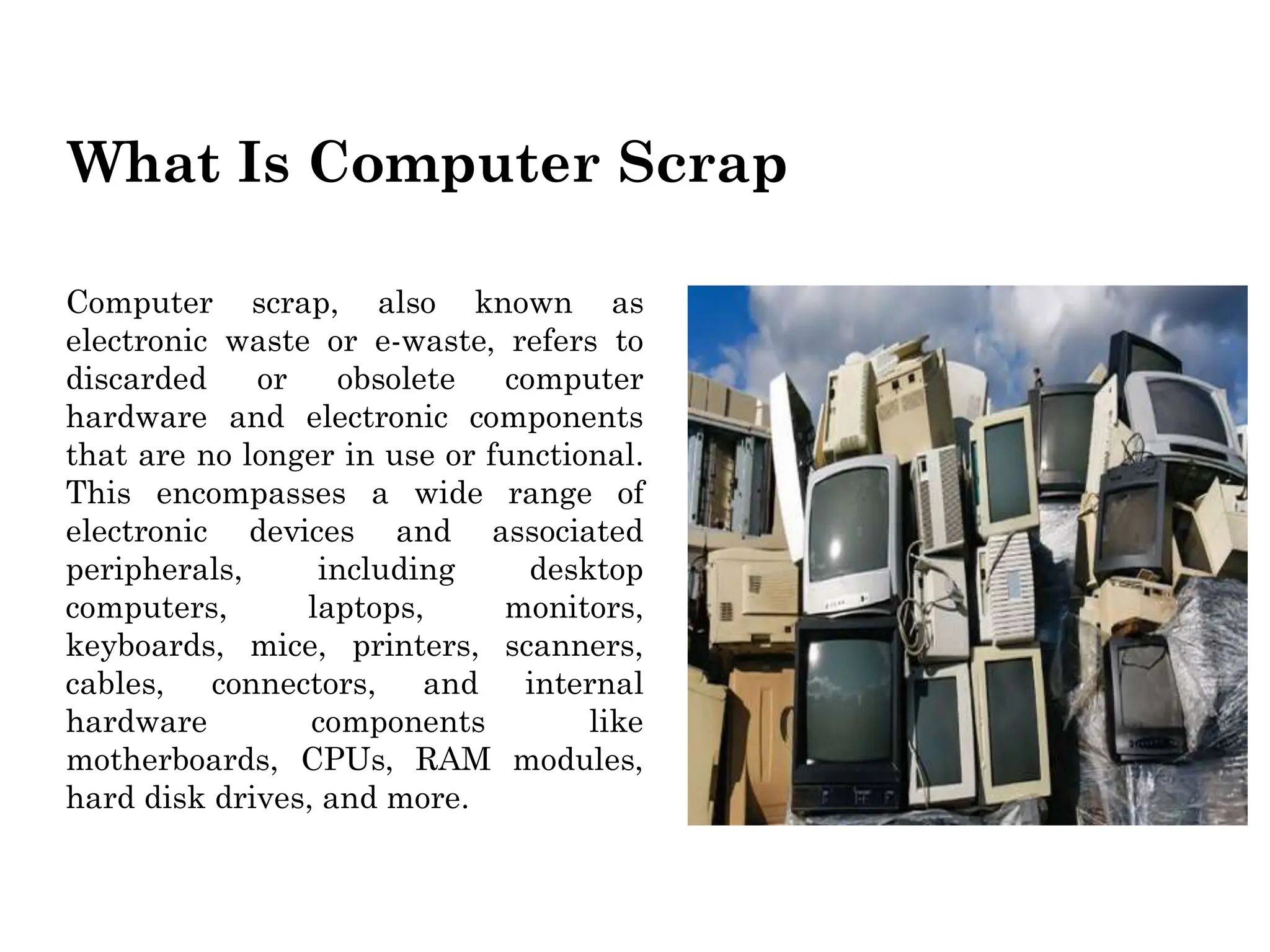 Computer Scrap Buyer, Merchant in Mumbai | PPT