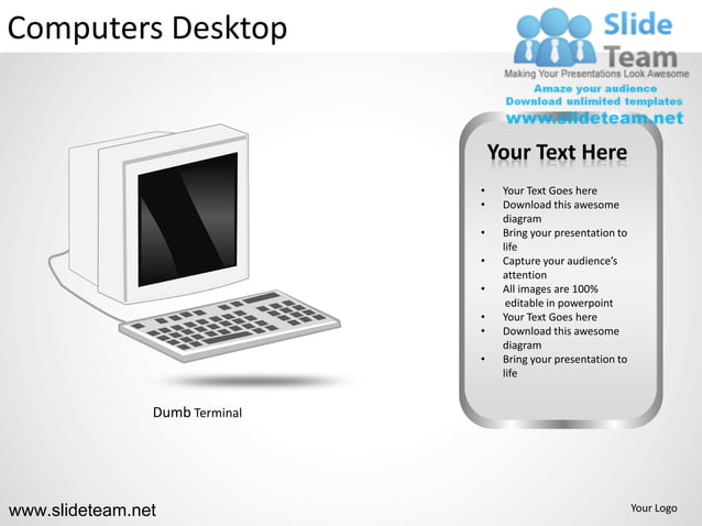 Computers desktop powerpoint presentation slides. | PDF | Desktop Publishing | Computer Software ...