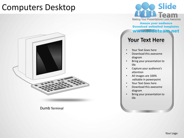 Computers desktop powerpoint presentation slides ppt templates | PDF ...