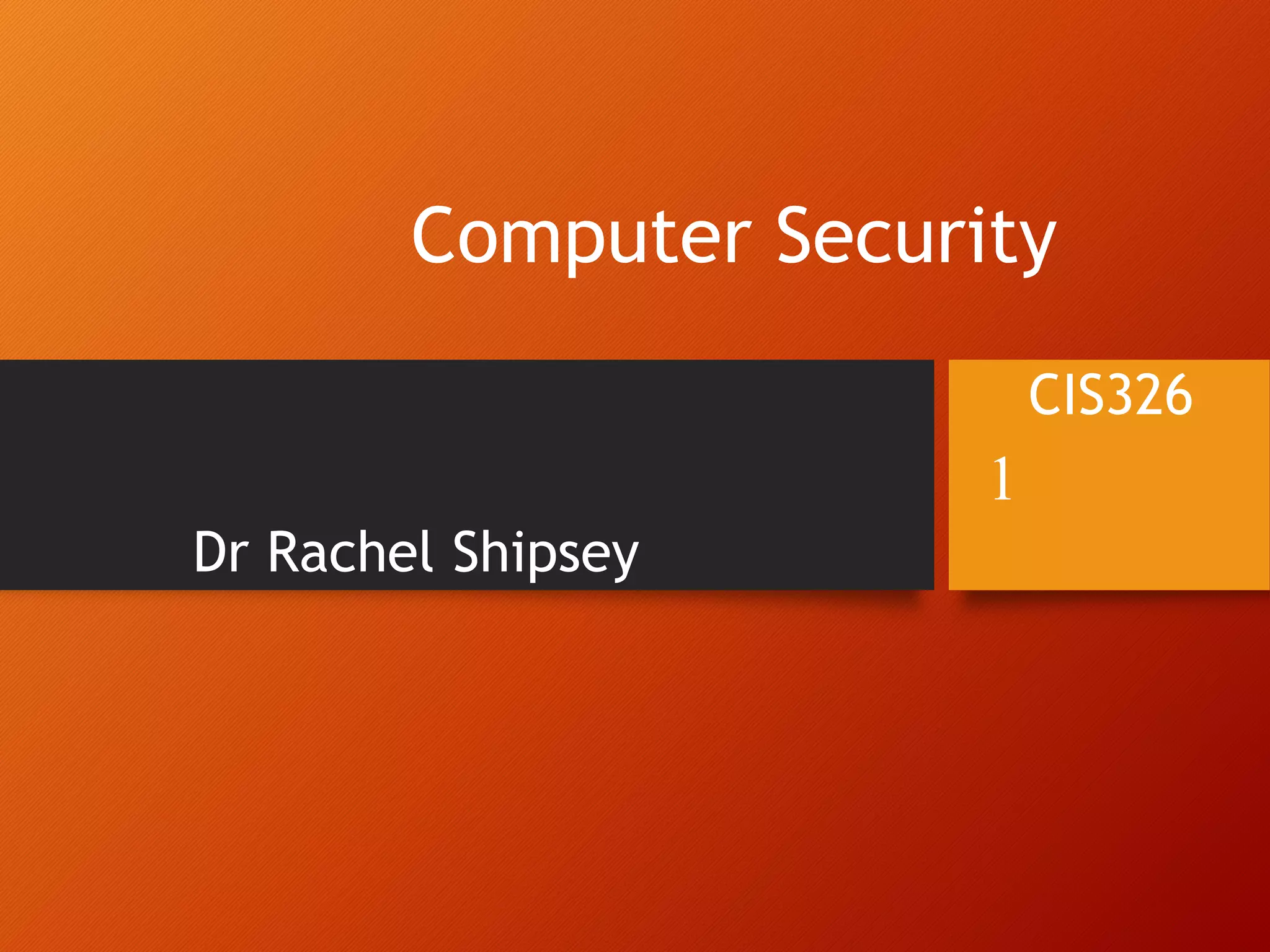 Computer security | PPT