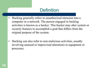 Computer security: hackers and Viruses | PPT