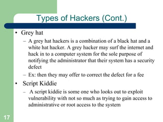 Computer security: hackers and Viruses | PPT