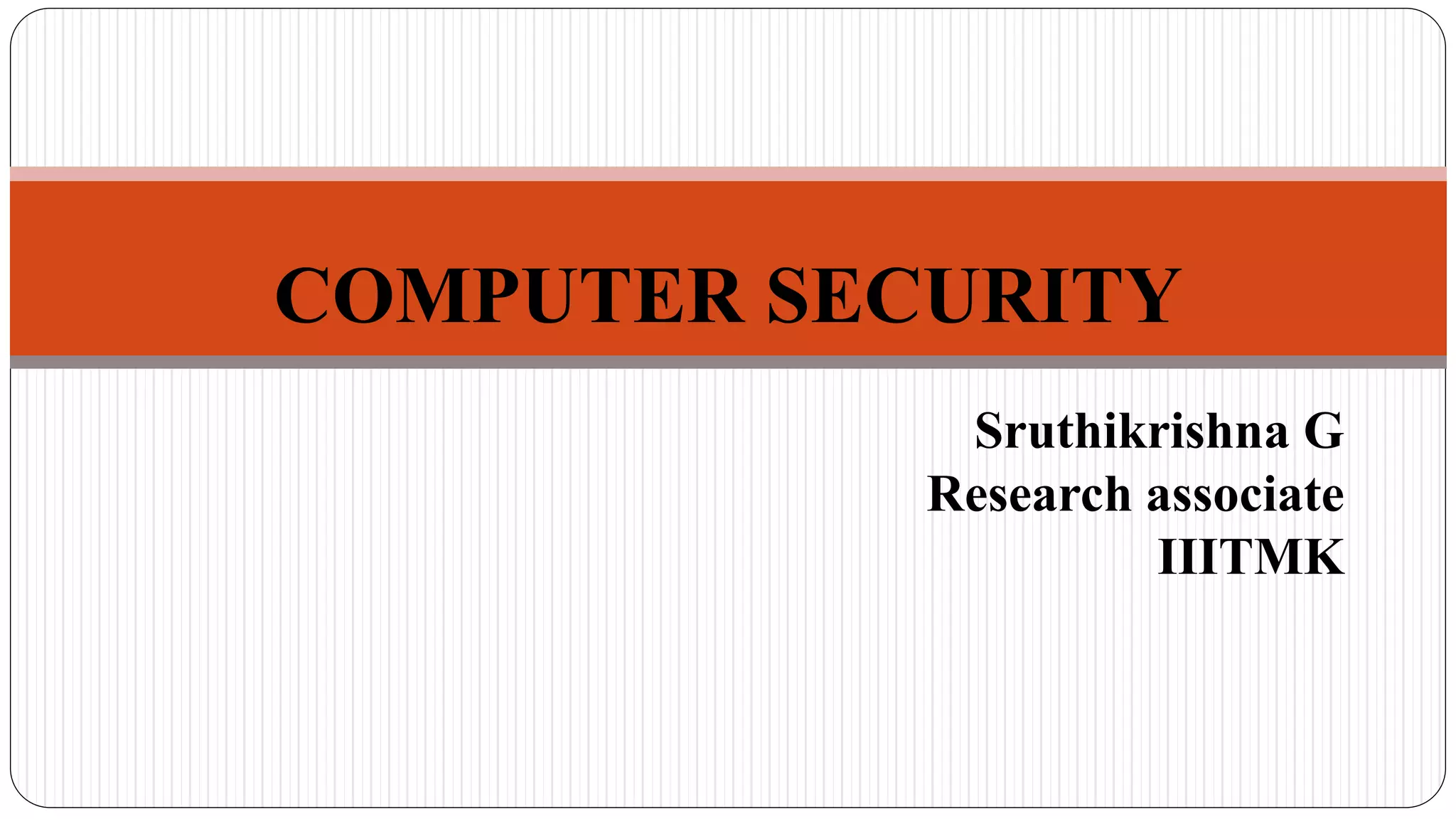 Computer security | PPT