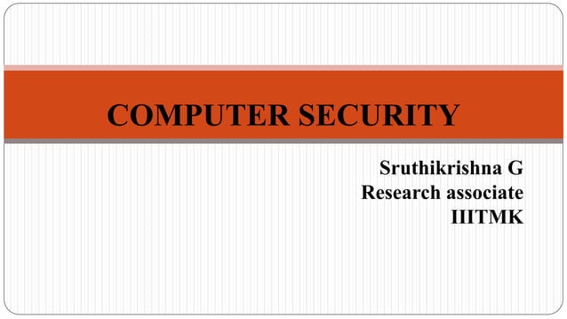 Computer security | PPT