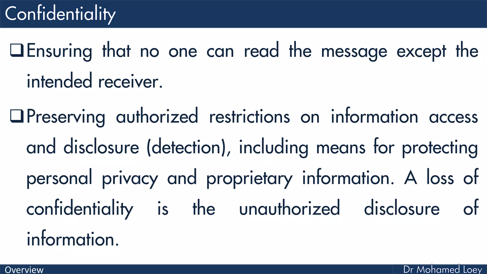 Computer Security Lecture 1 Overview Pdf Information And Network
