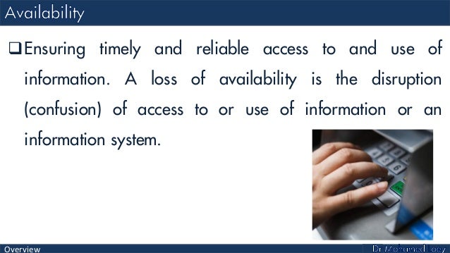 Computer Security Lecture 1 Overview