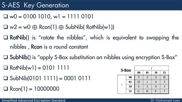Computer Security Lecture 5: Simplified Advanced Encryption Standard | PDF