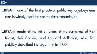 Computer Security Lecture 7: RSA | PDF