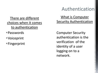 Computer security by devon wagner | PPTX