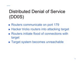 Computer Security Cyber Security DOS_DDOS Attacks By: Professor Lili Saghafi | PPT