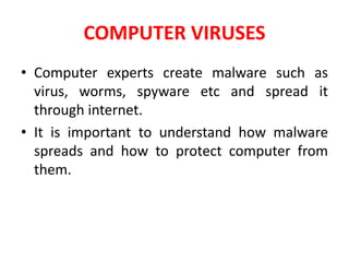 Computer security & ethics | PPTX