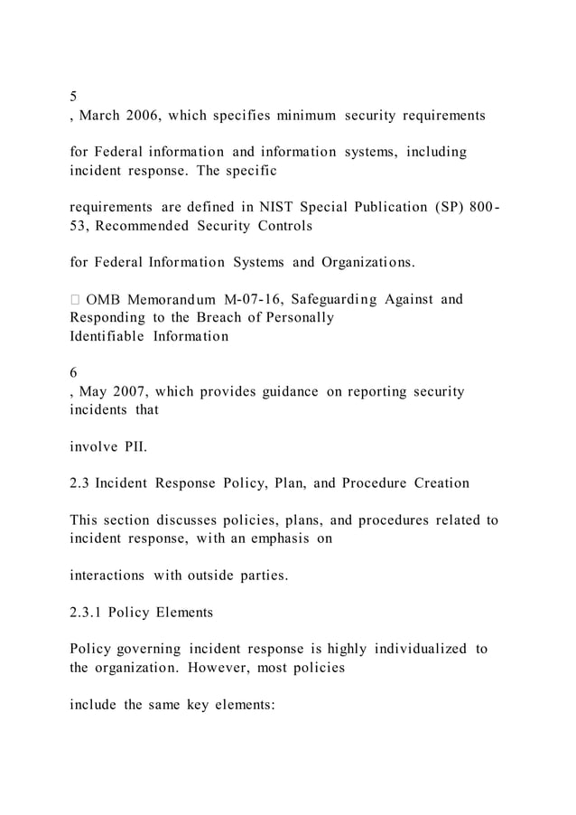 Computer Security Incident Handling Guide Recommendati | PDF