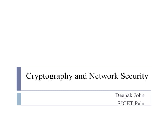 Computer Security Module 1 Ppt