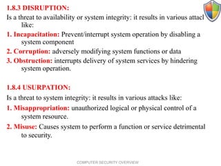 Computer security overview | PPT