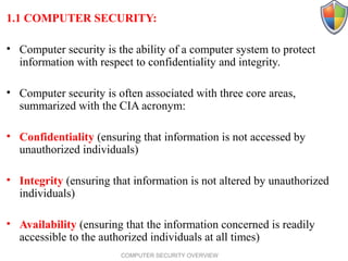 Computer security overview | PPT