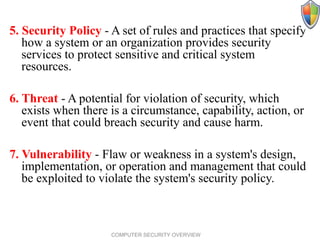 Computer security overview | PPT