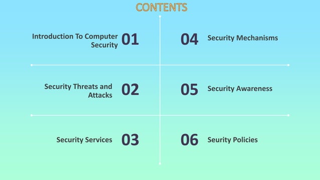 Computer Security Presentation | PPTX
