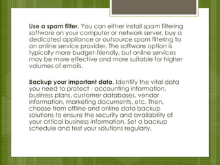 Computer security threats & prevention | PPTX