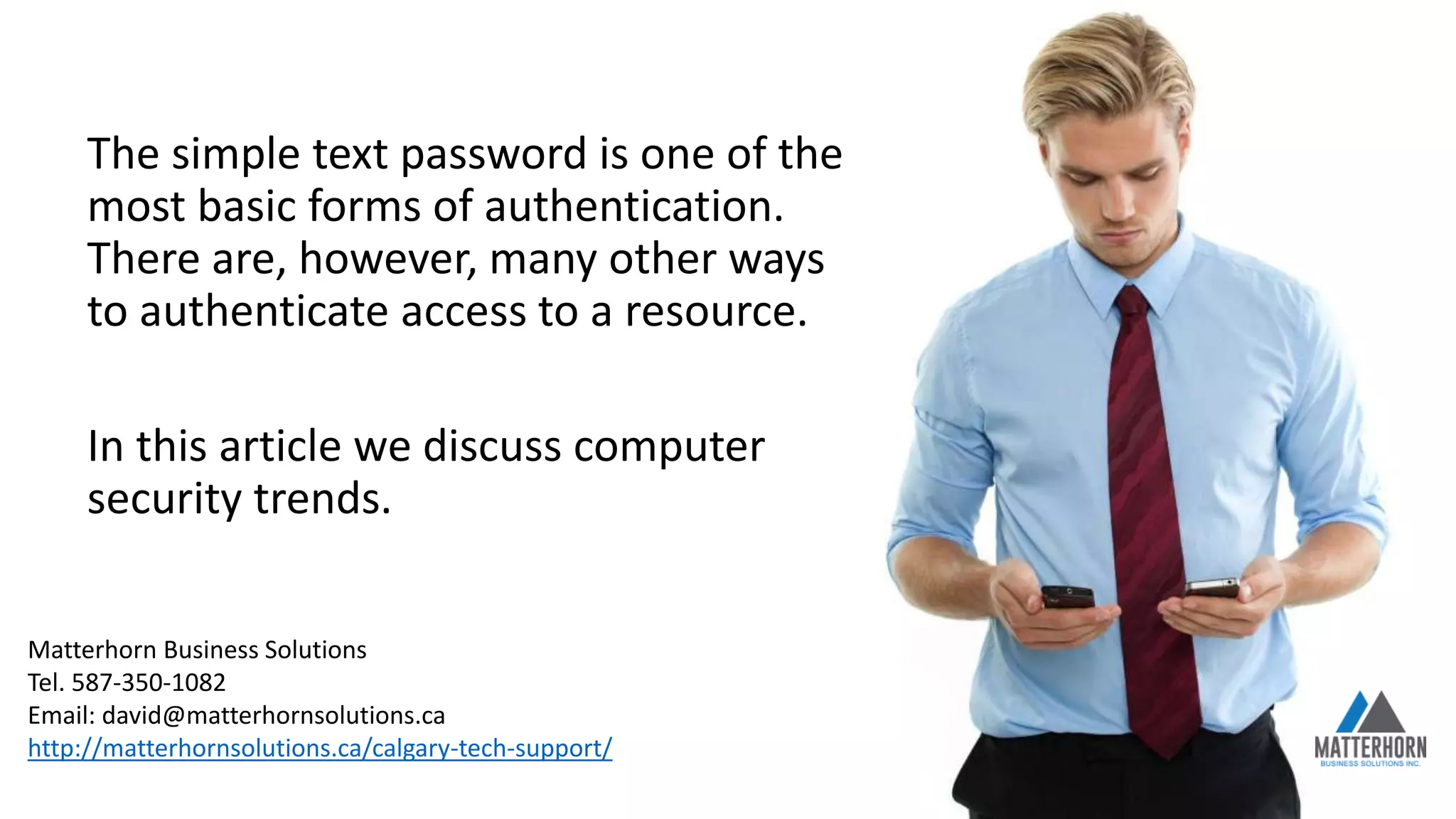 Computer Security Trends | PPTX | IT and Internet Support | Internet