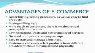 Advantages of E-Commerce | PPTX