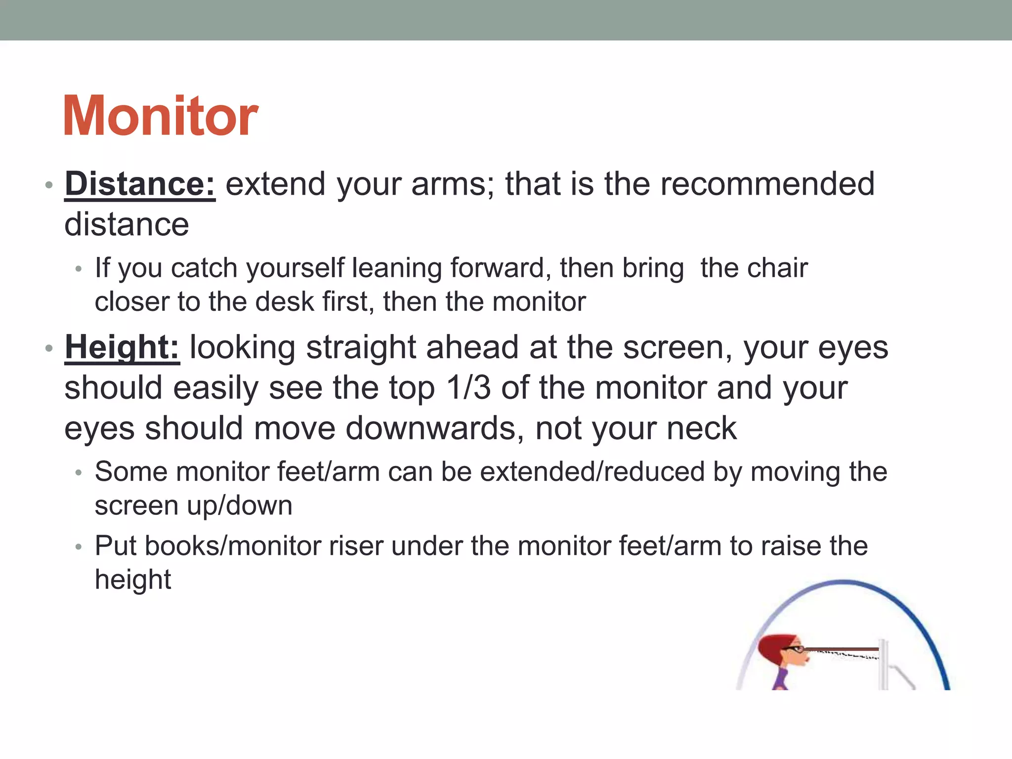 Computer set up ergonomics | PPTX