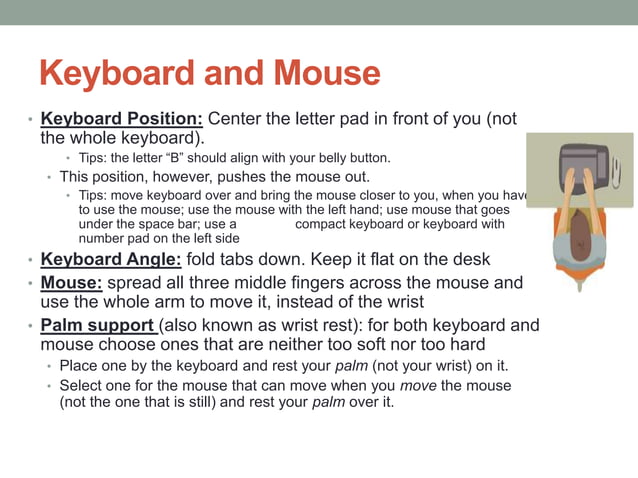 Computer set up ergonomics | PPT