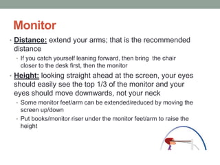 Computer set up ergonomics | PPT