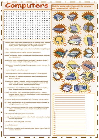 Computers Exercises | PDF